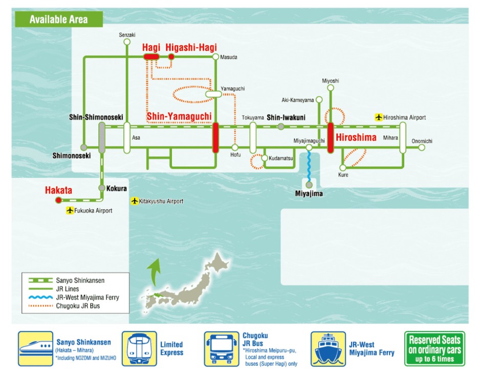Hiroshima-Yamaguchi Area Pass - WAmazing